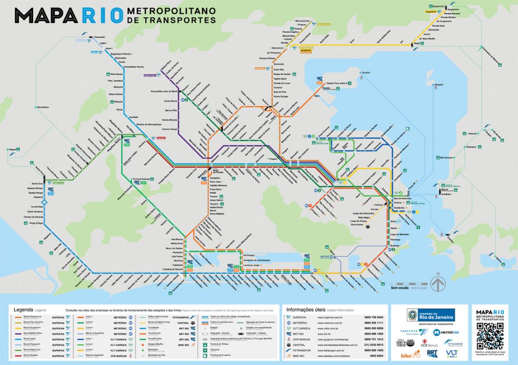 Novo Mapa Rio Metropolitano de Transportes – Transporte Ativo
